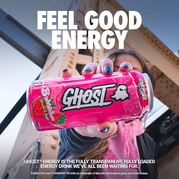 GHOST Energy Drink - Bubblicious Strawberry – NJ WORLD DISTRIBUTOR